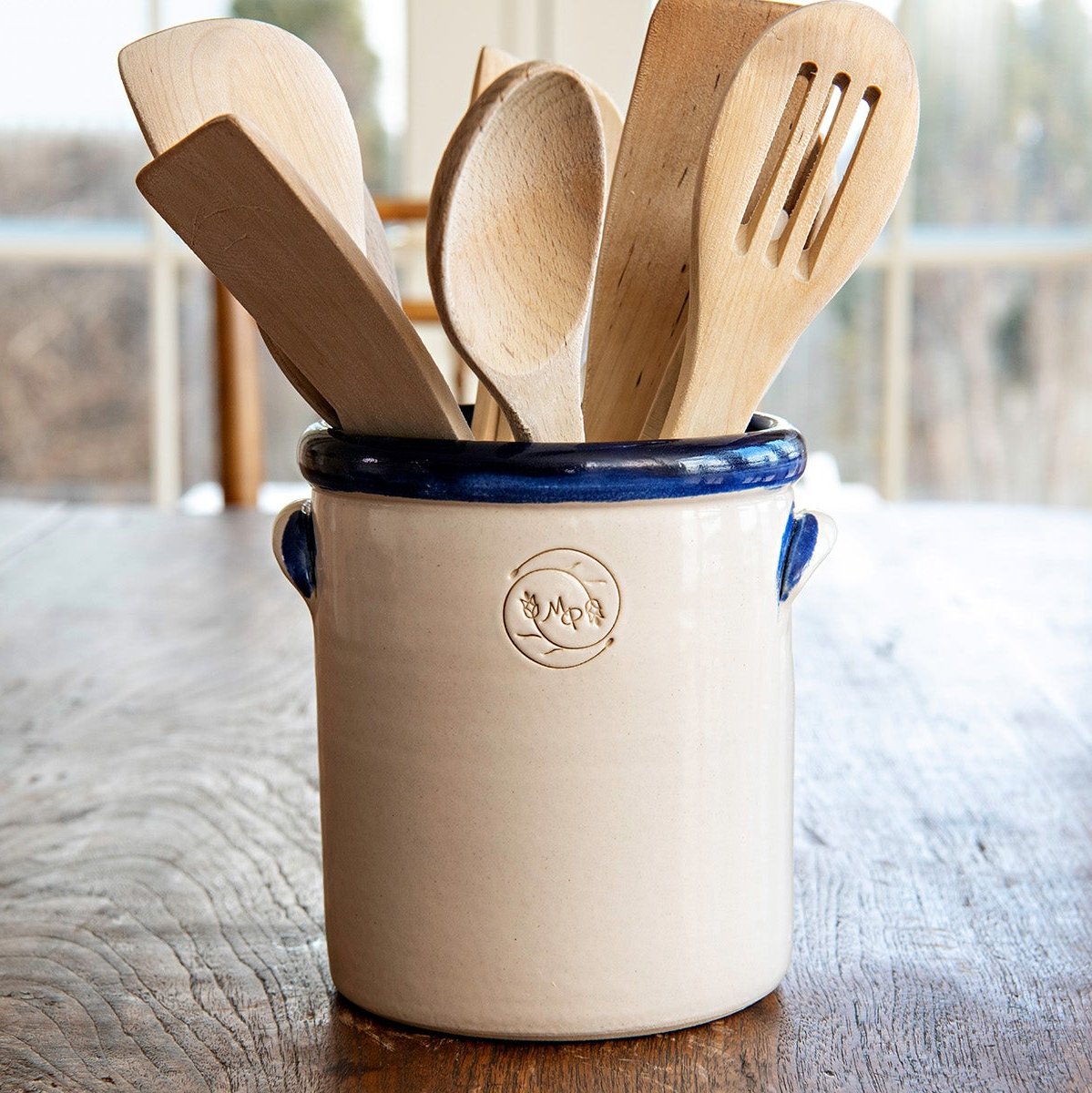 Modern Prairie Ironstone Handled Half-Gallon Crock - Modern Prairie