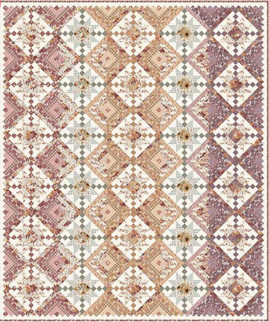 Evening on the Prairie, Laura's Log Cabin Quilt Kit - Modern Prairie Inc.
