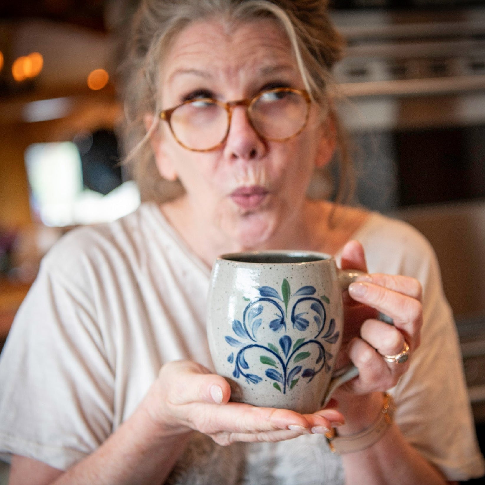 Prairie Floral Cafe Mug - Modern Prairie Inc.