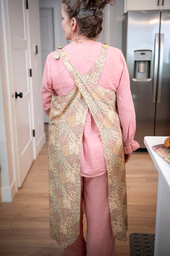 Cottagecore Patchwork Prairie Farmhouse Apron - Modern Prairie